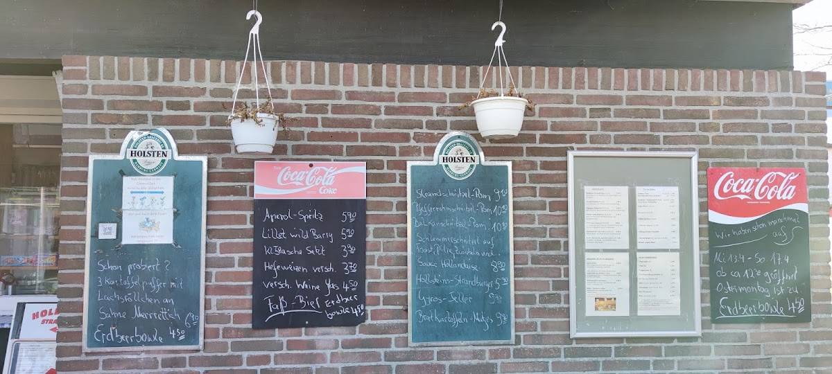 Menu at Hollstein's Strand Imbiss "Ihrem Imbiss gleich hinter´m Deich ...