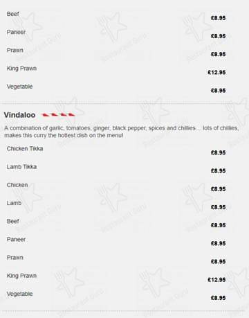 Menu at The Naz fast food, Manchester, 184 Monton Rd
