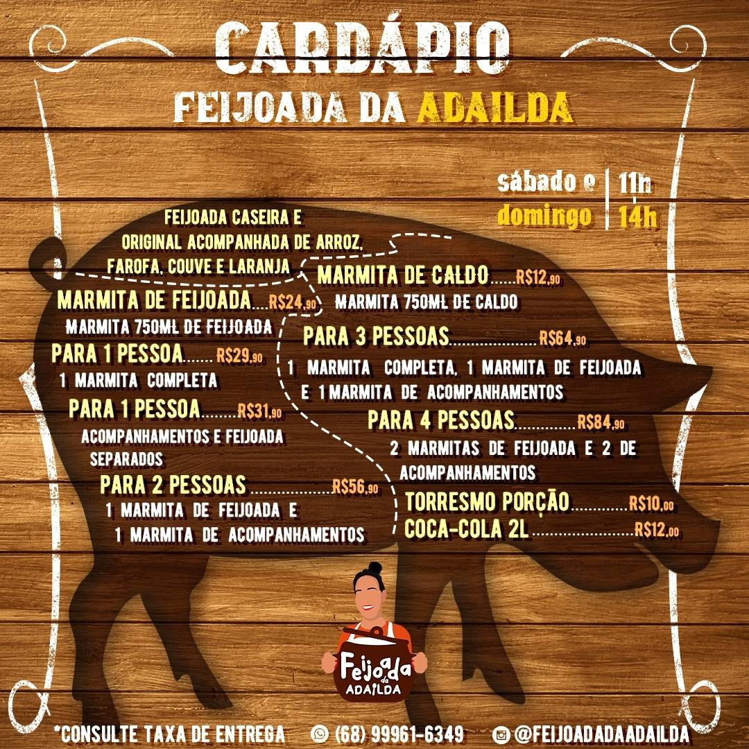 Menu em Feijoada da Adailda restaurante, Rio Branco