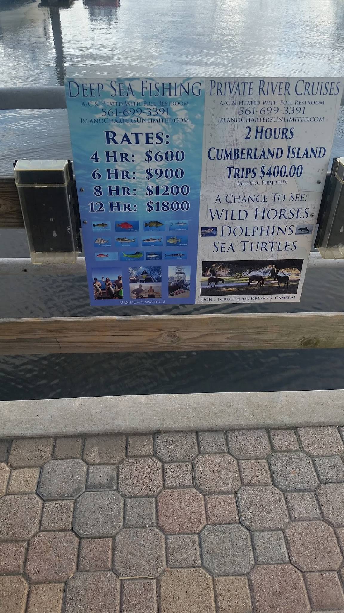 Menu at Brett's Waterway Cafe, Fernandina Beach