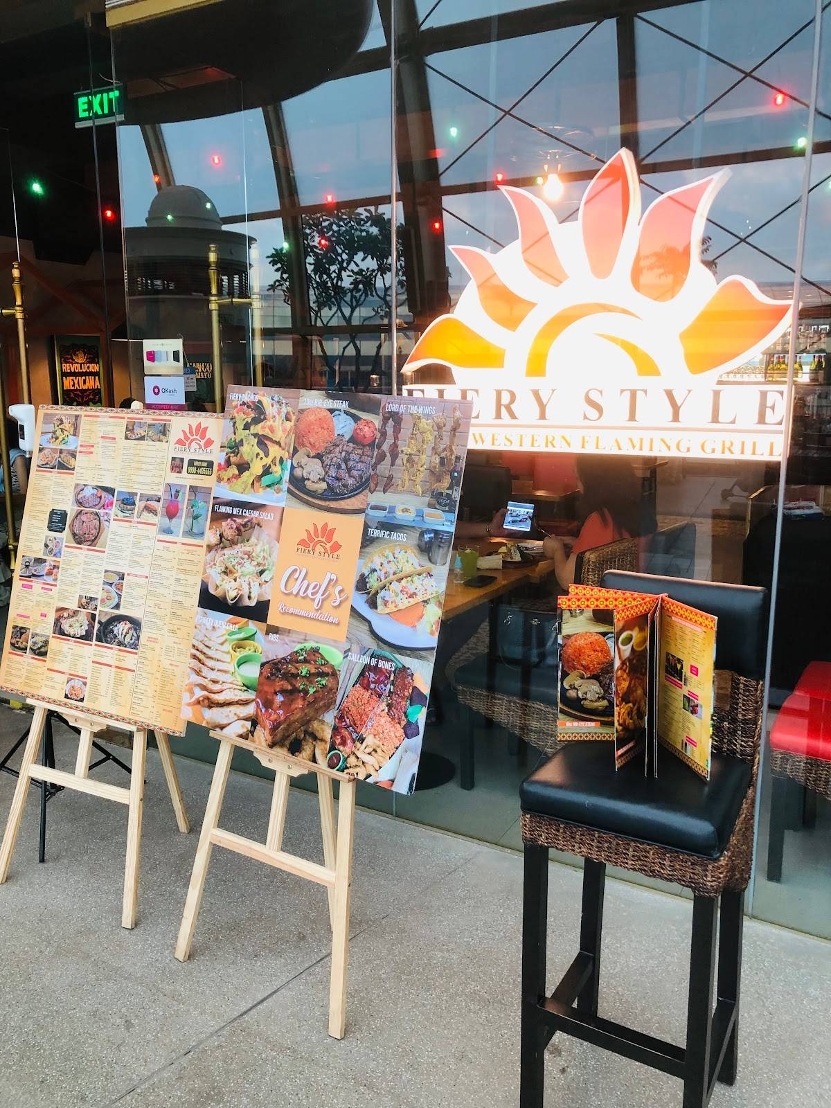 Menu at Fiery Style Southwestern Flaming Grill Okada Manila restaurant ...