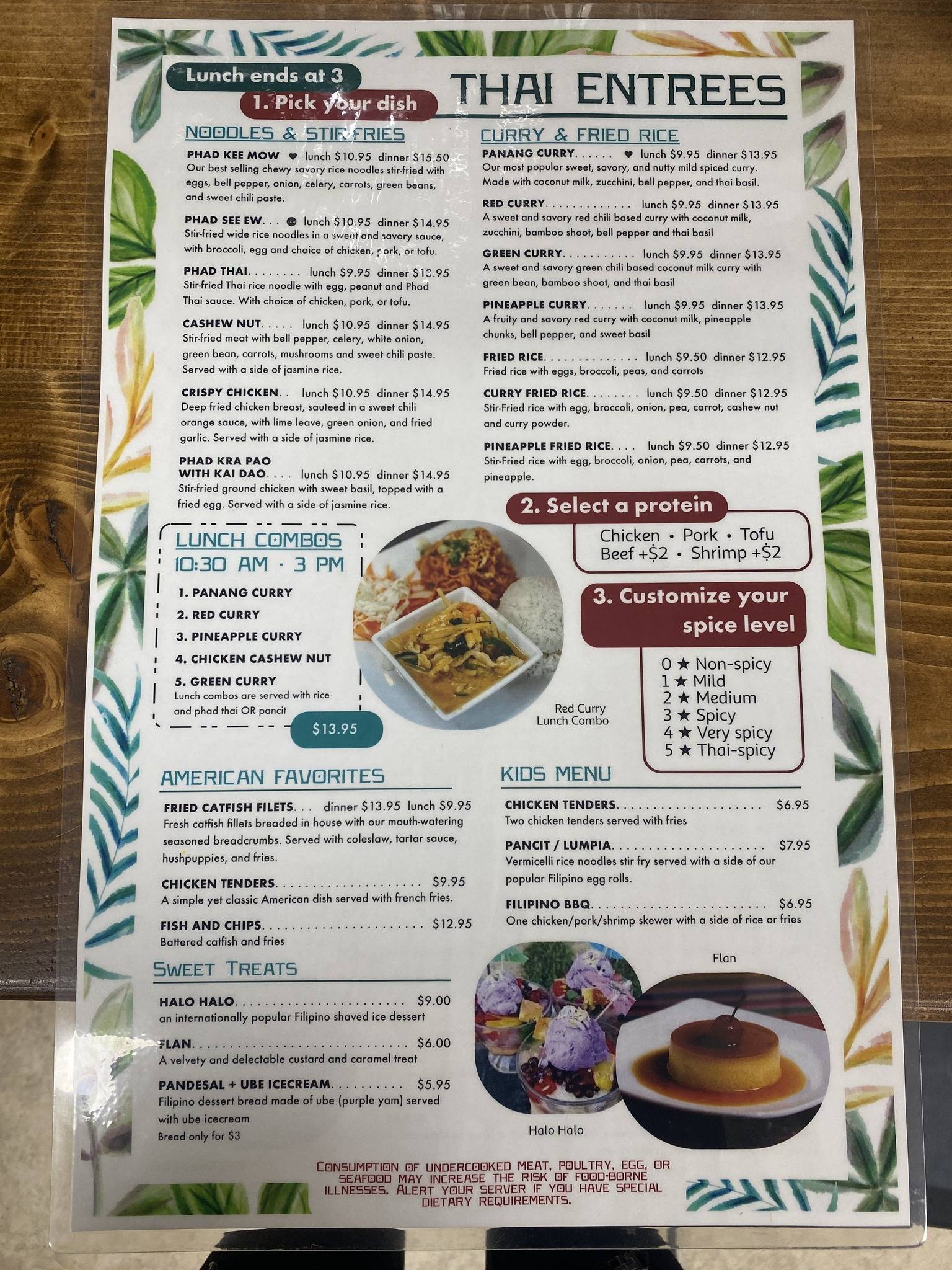 Menu at Fil-Thai - Food Truck 1.0 Cookeville TN restaurant, Cookeville