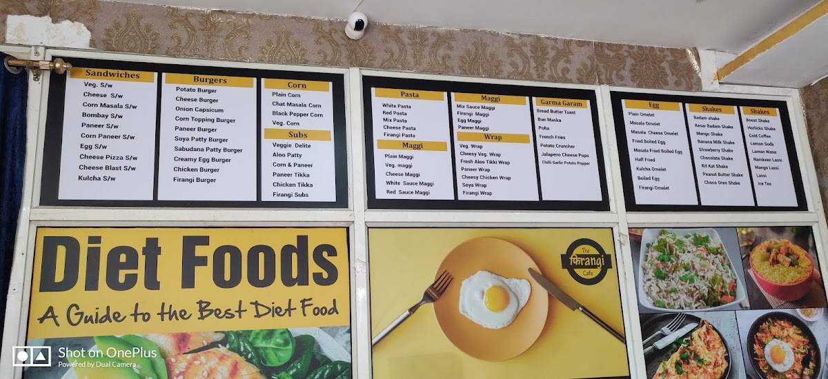Menu at Firangi Cafe, Noida, torte mall