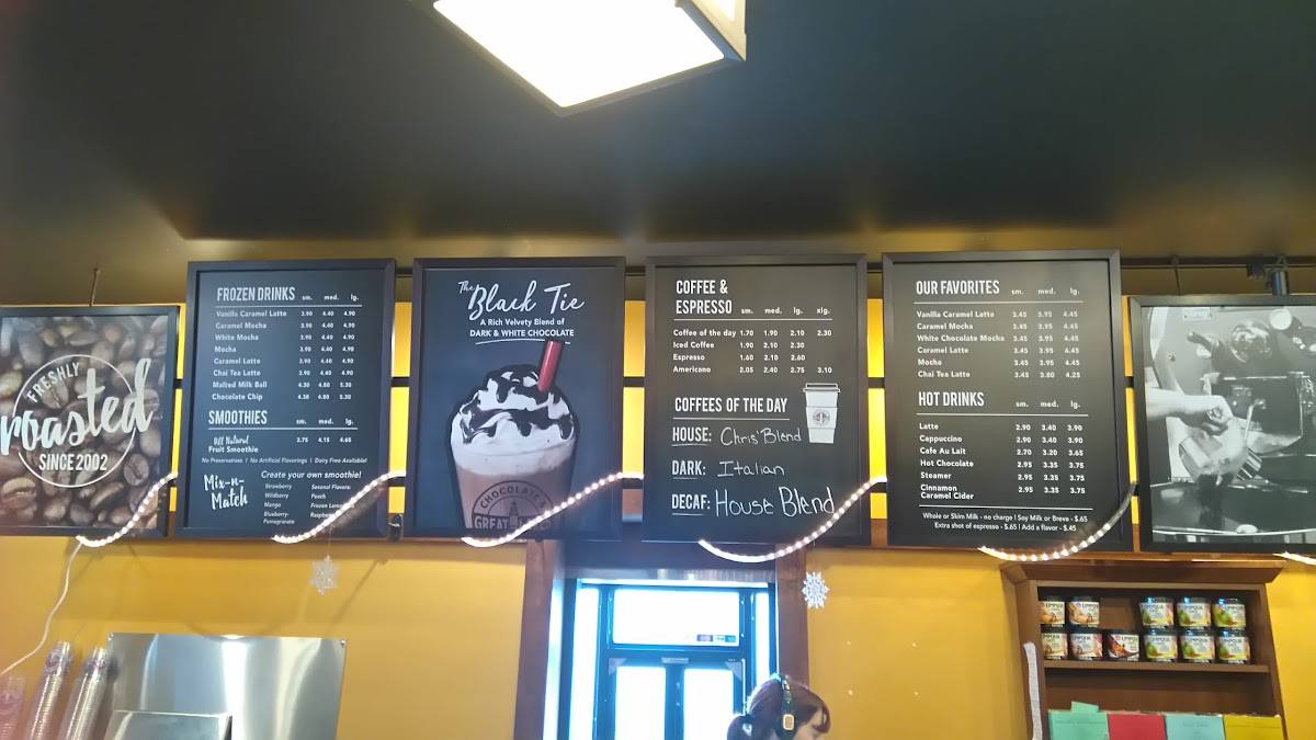 Menu at Five Lakes Coffee cafe, Angola