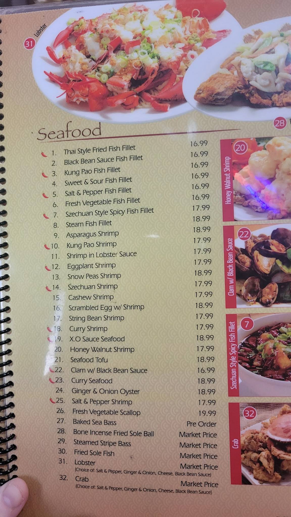 Menu at Four Seasons Chinese Restaurant, Clovis