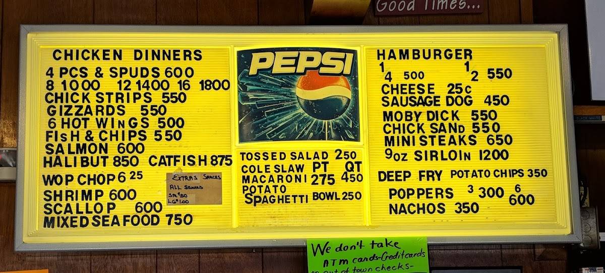 Menu at Freeway Tavern pub & bar, Butte