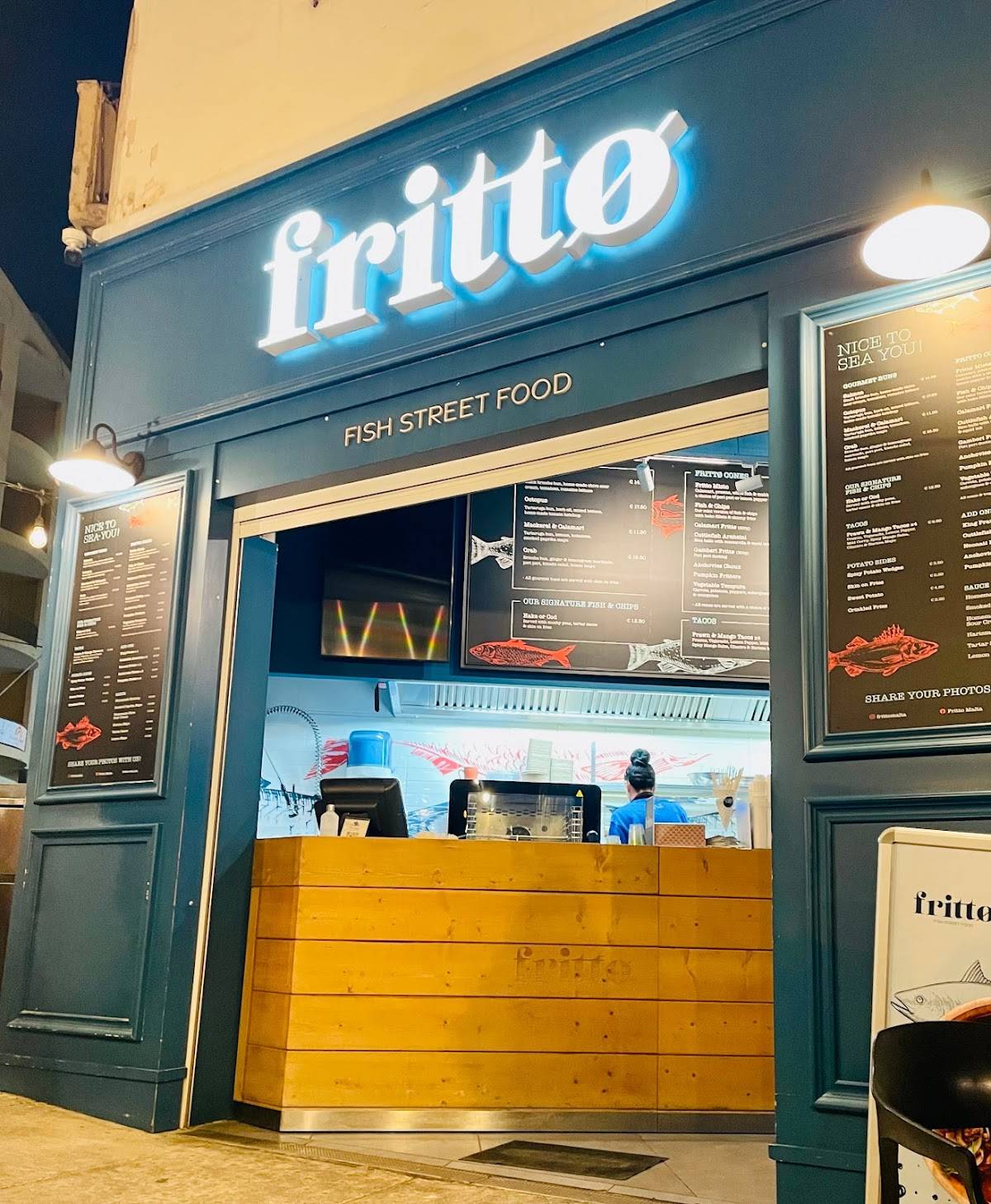 Menu at Frittø - Fish Street Food restaurant, Saint Paul's Bay