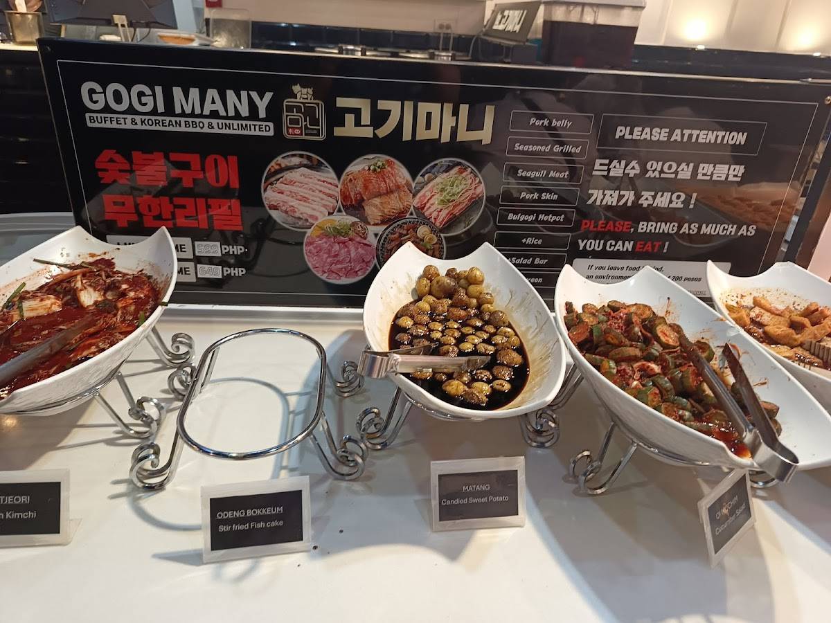 Menu at GOGI MANY BUFFET & KOREAN BBQ & UNLIMITED, Makati
