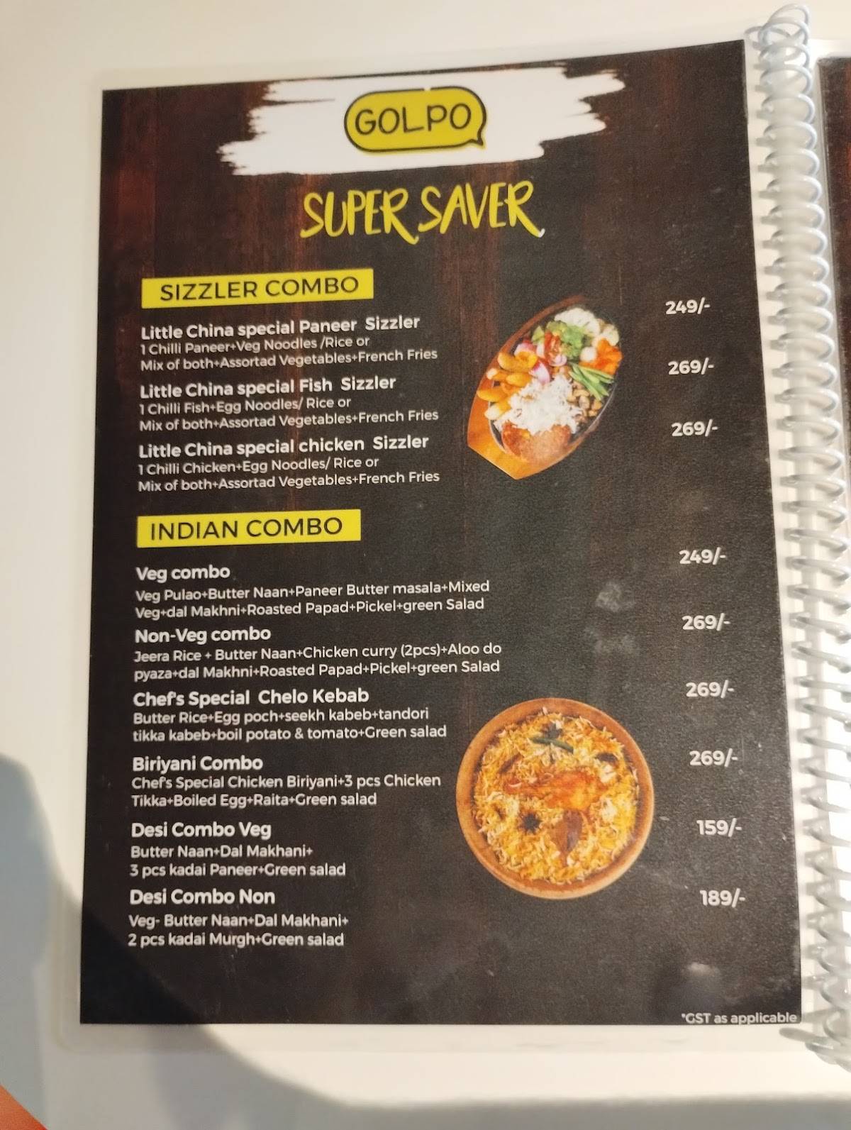 Menu at GOLPO Foodcourt and Banquet Raiganj, Raiganj