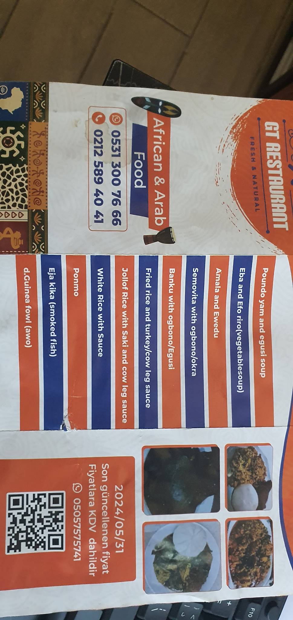 Menu at GT Restaurant (Midnight Food), Chennai