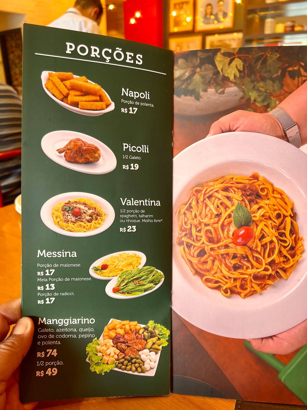 Carta del restaurante Galeto Mamma Mia - Ipanema Bologna Mall, Porto Alegre