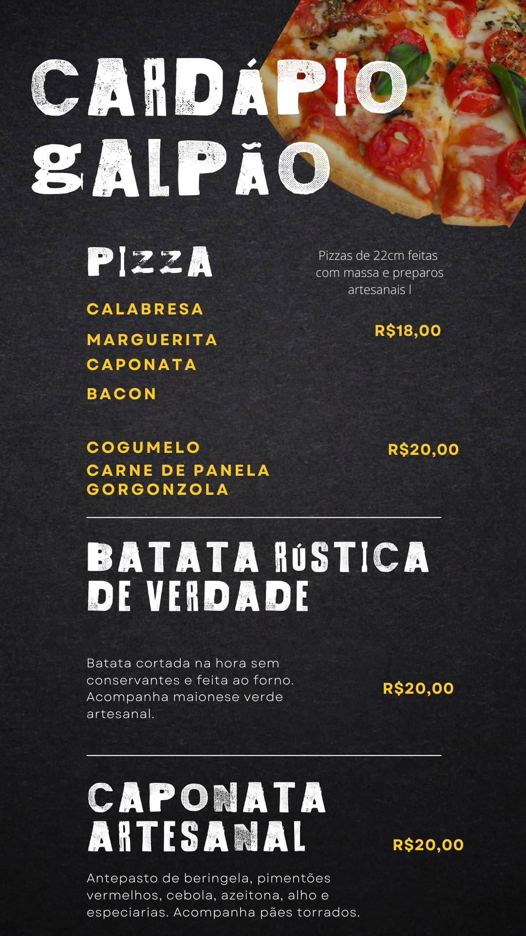 Menu em Galpão 1961 - Bar e Cervejaria, Porto Alegre