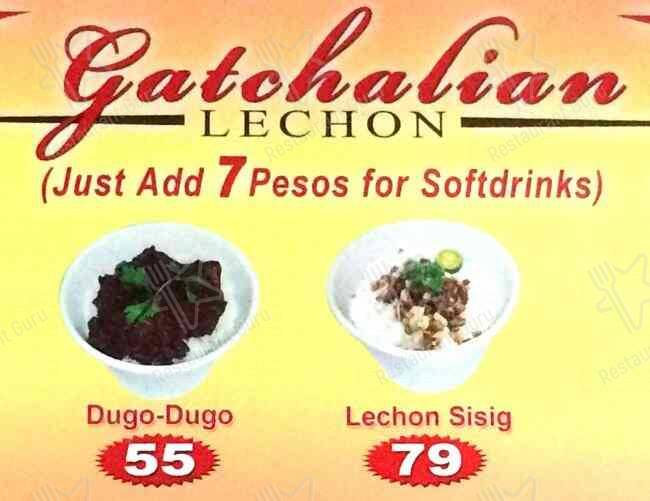 Menu at Gatchalian Lechon, Mandaue City