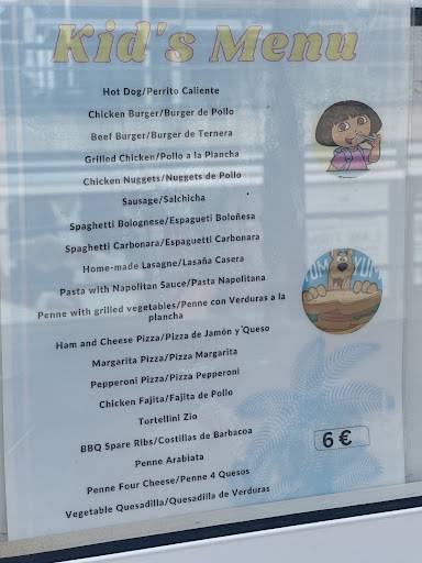 Menu at Get Fresh Restaurant, el Gran Alacant