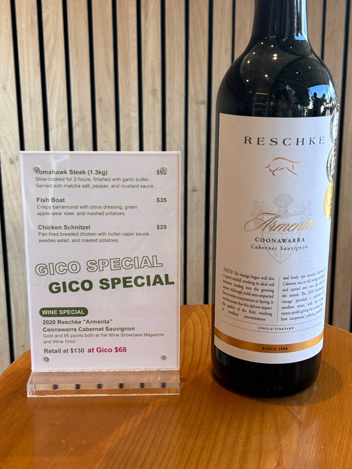 Menu at Gico Eatery cafe, Firle