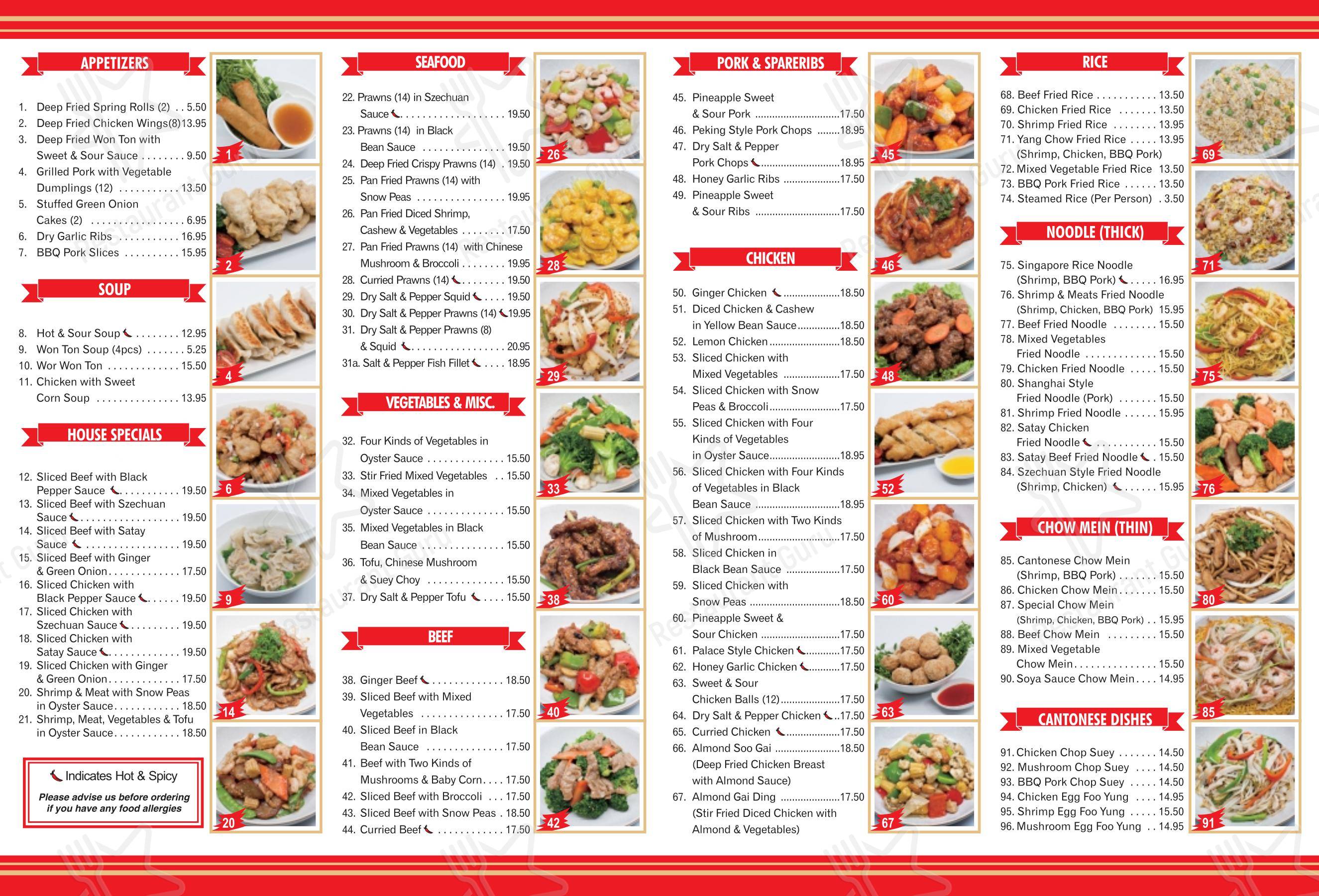 Menu at Ginger Beef Express restaurant, Calgary, 141 Crowfoot Way NW #10