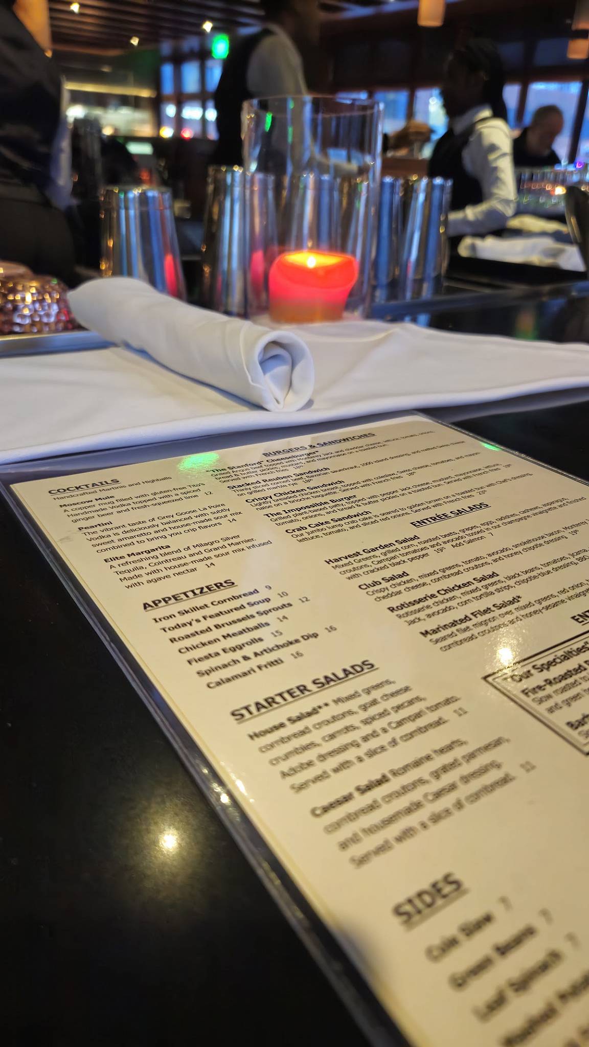 Menu at Glenwood's (Stanford Kitchen) restaurant, Owings Mills