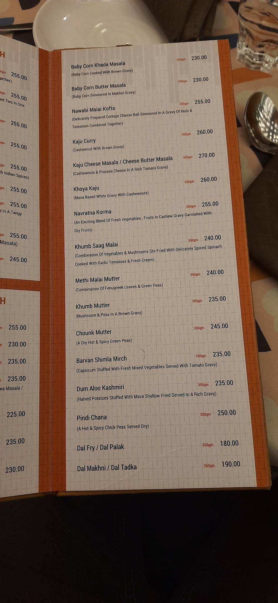 Menu at Gloria The Restaurant & Banquet, Ahmedabad