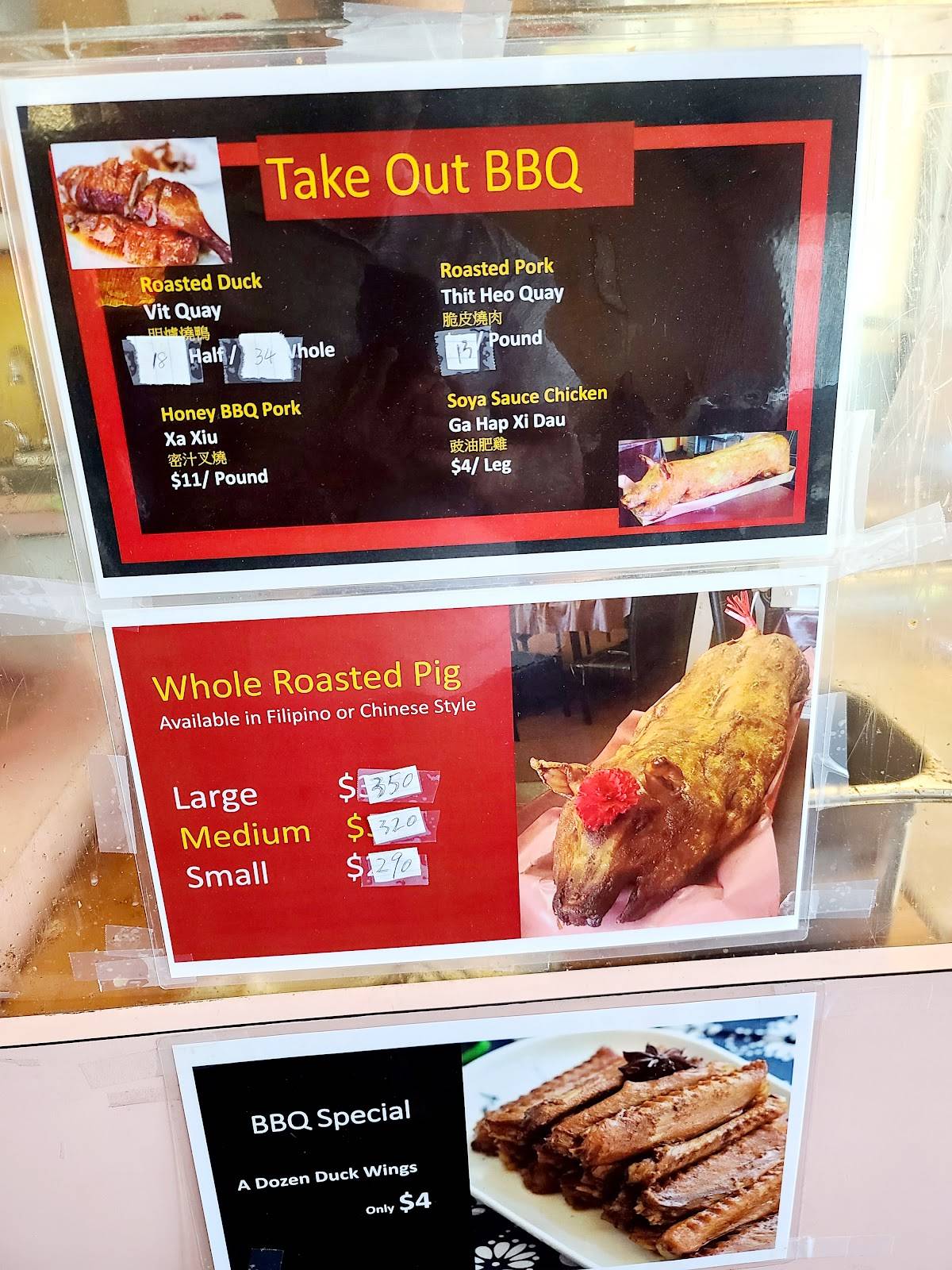 Menu at Gong Kee Bbq Noodle House, Calgary