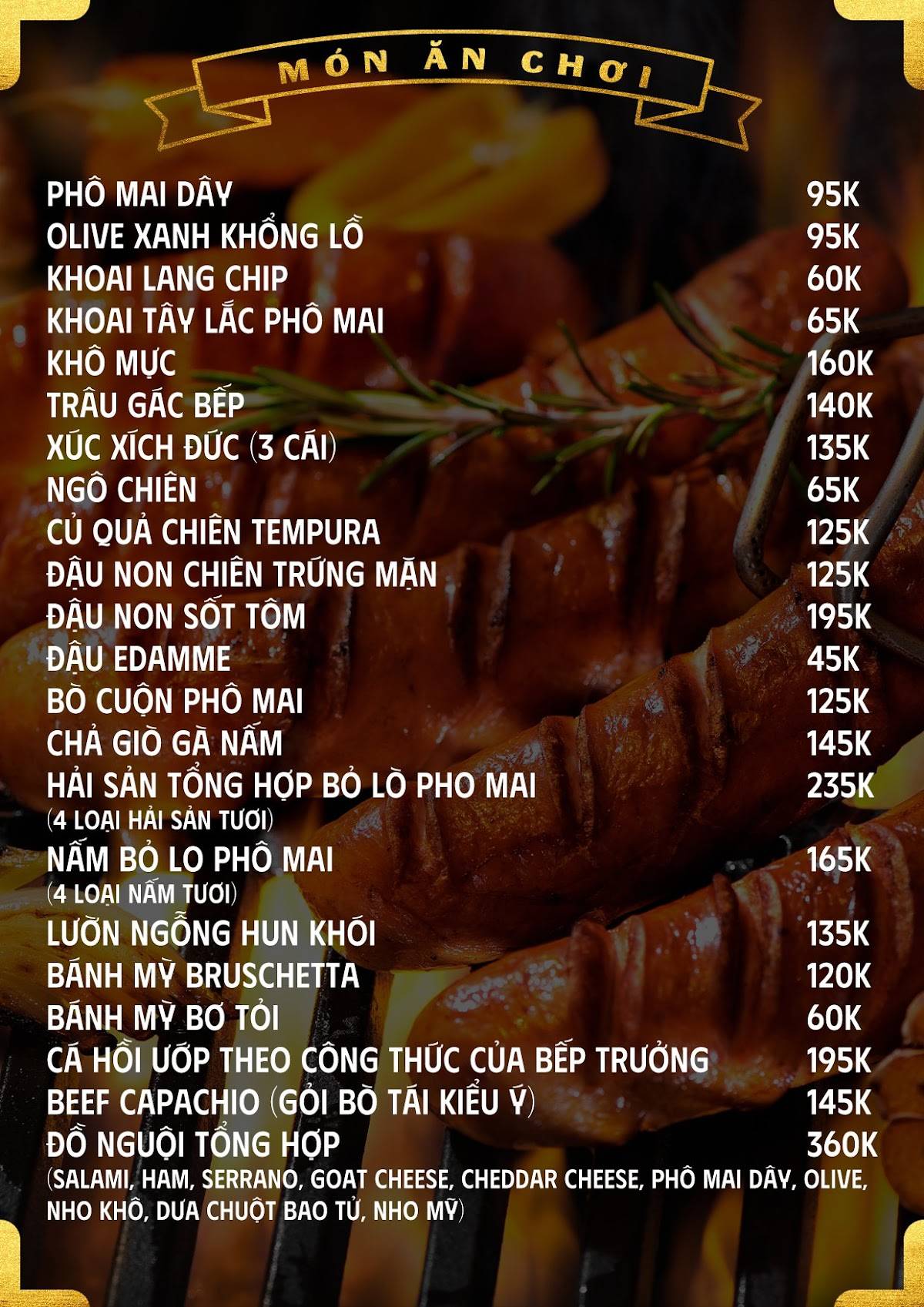 Menu at Good Luck Restaurant - Beer Club, Phan Thiet