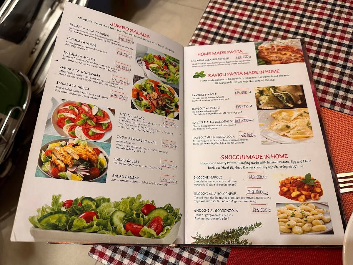 Menu at Good Morning Vietnam restaurant, Vung Tau, 1a Nguyễn Trường Tộ