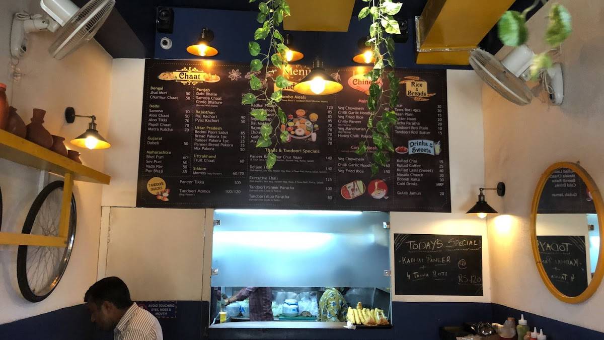 Menu at Great Indian Chaat Company, New Delhi