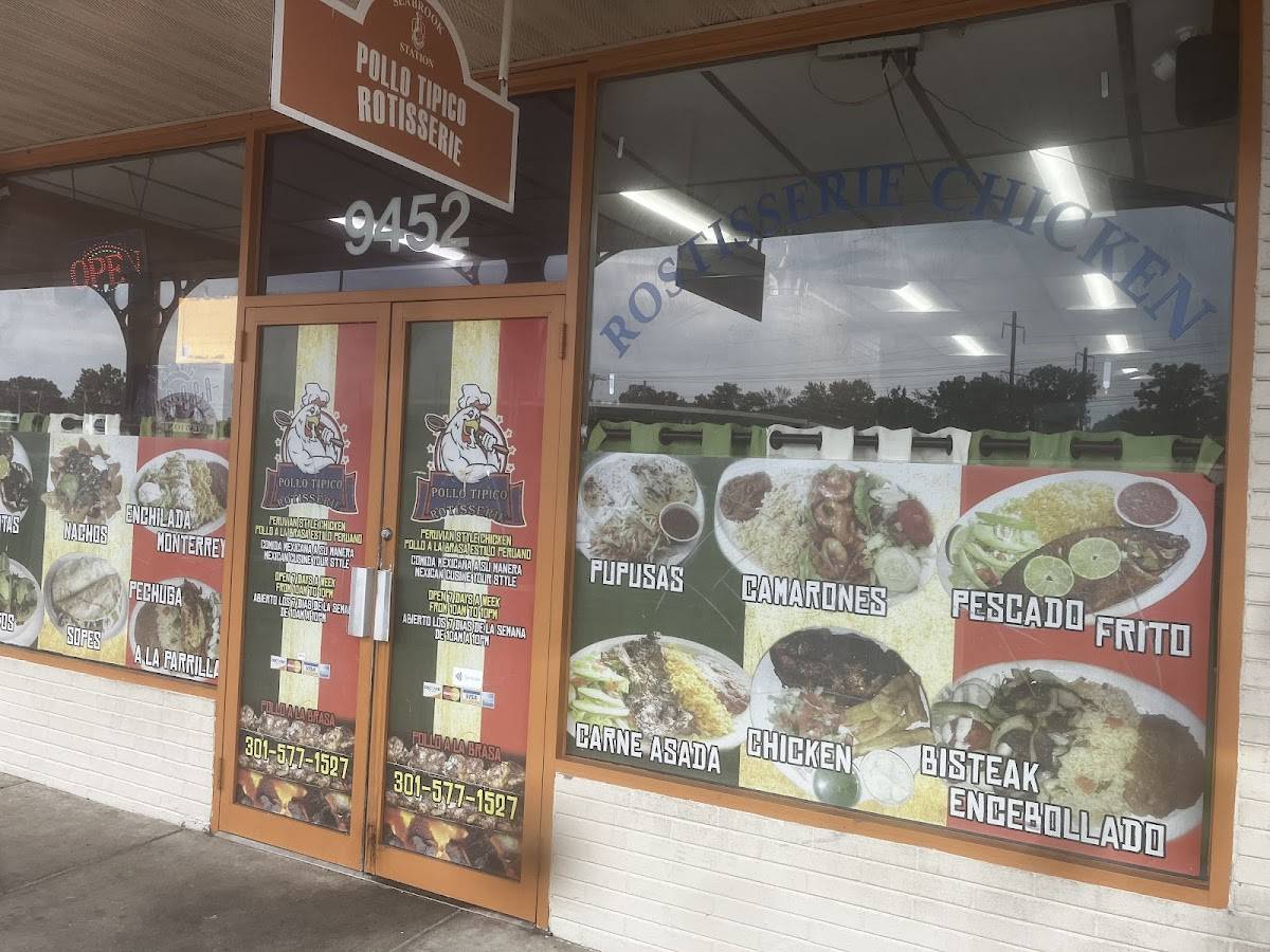 Carta del restaurante Pollo Tipico, Lanham