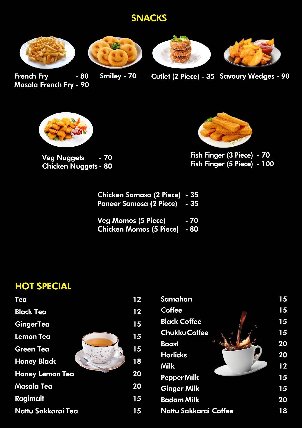 Menu at GREEN BANANA, Chennai