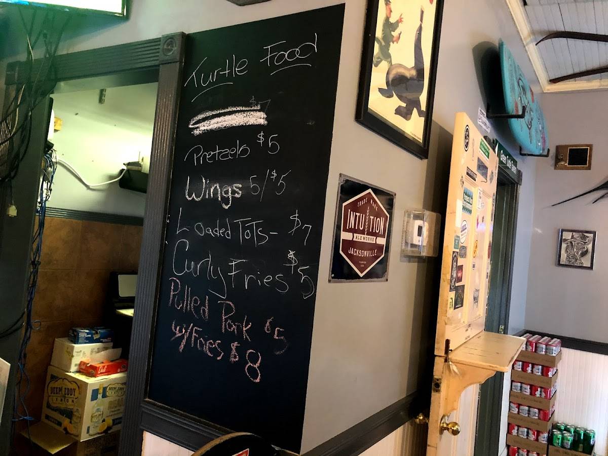 Menu at Green Turtle Tavern pub & bar, Fernandina Beach