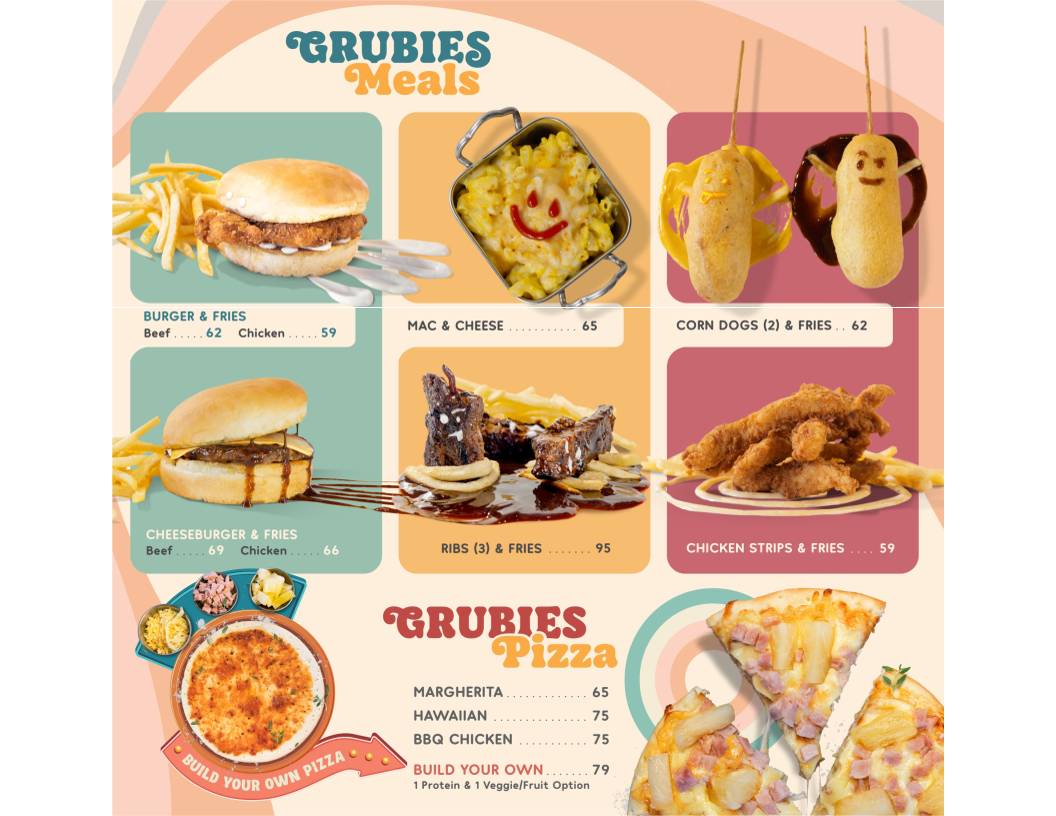Menu at GrubHouse Diner restaurant, Trichardt