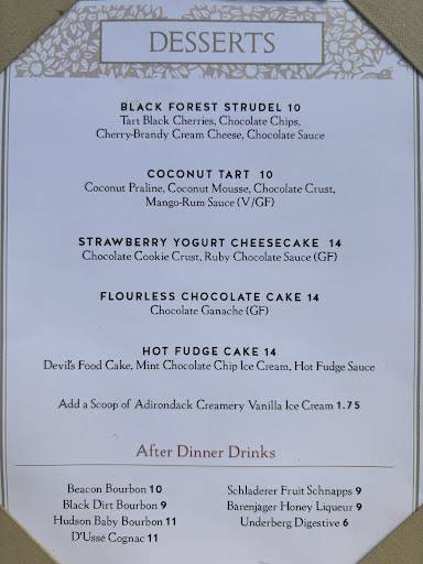 Menu at Gunk Haus restaurant, Clintondale