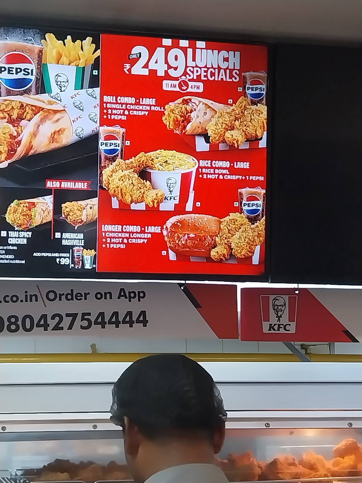 Menu at KFC, Guwahati, Grand Plaza