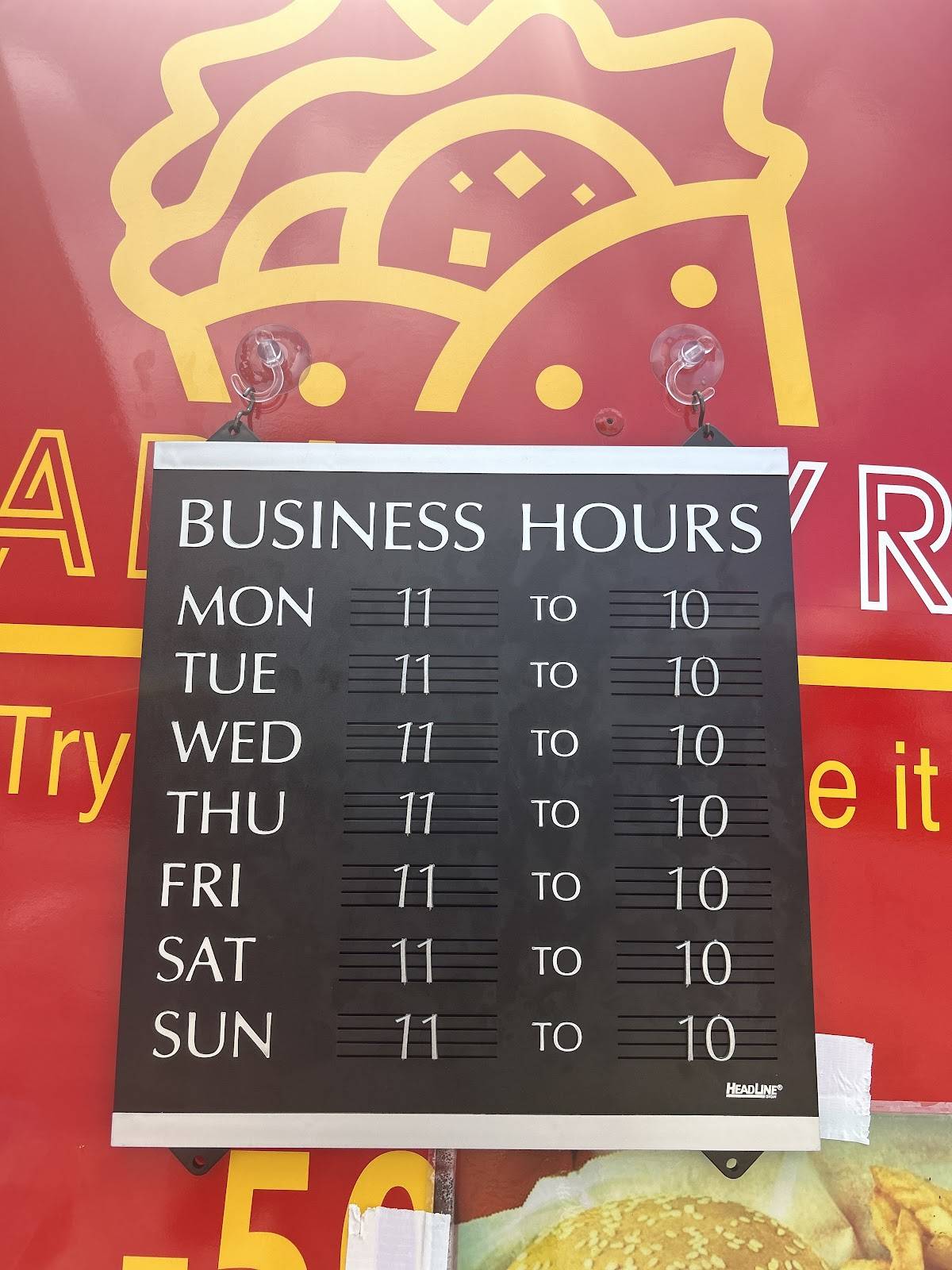 Menu at Gyro bros restaurant, Marion