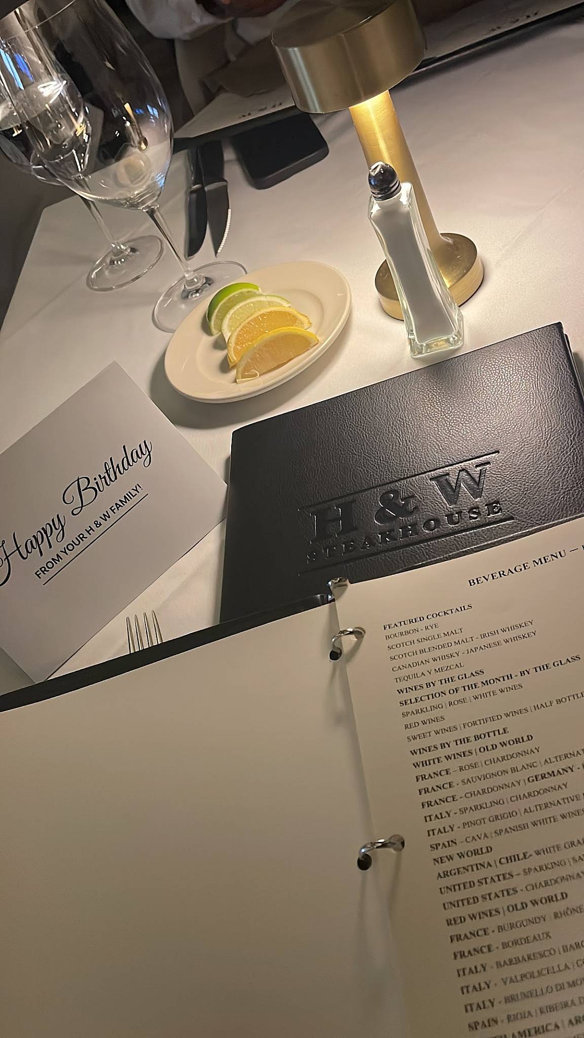 Menu at H&W Steakhouse, Norcross