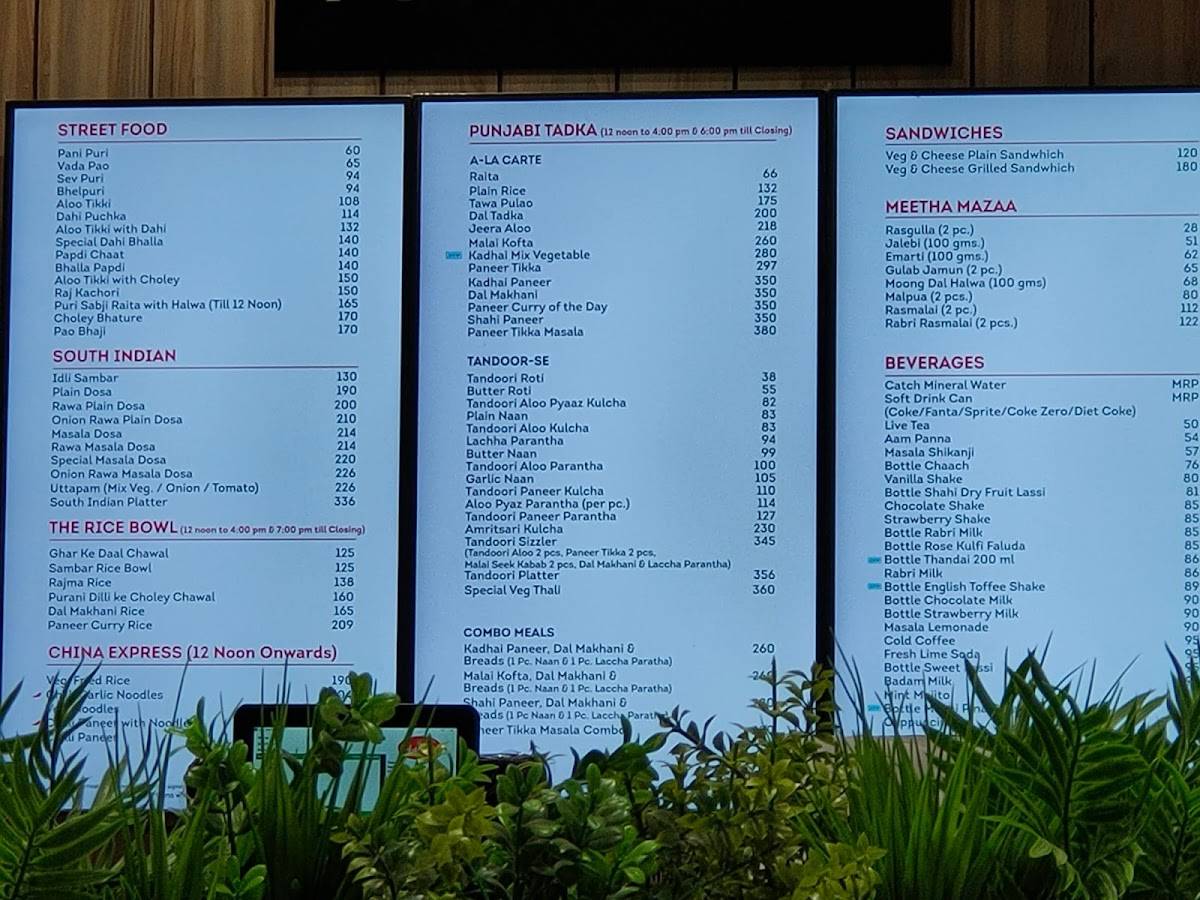 Menu at Haldiram's - Janpath Connaught Place, New Delhi, 70