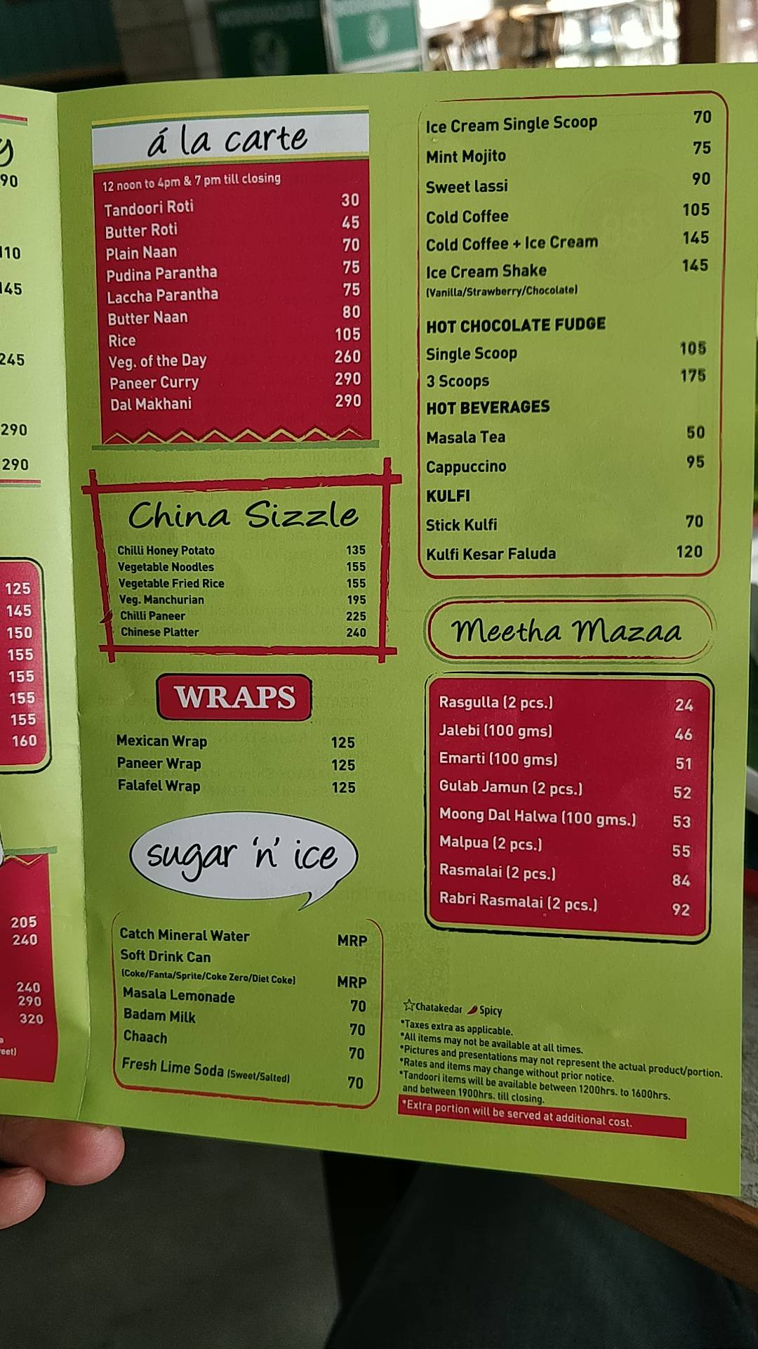 Menu at Haldiram's - Noida Sector-18, Noida, N 15