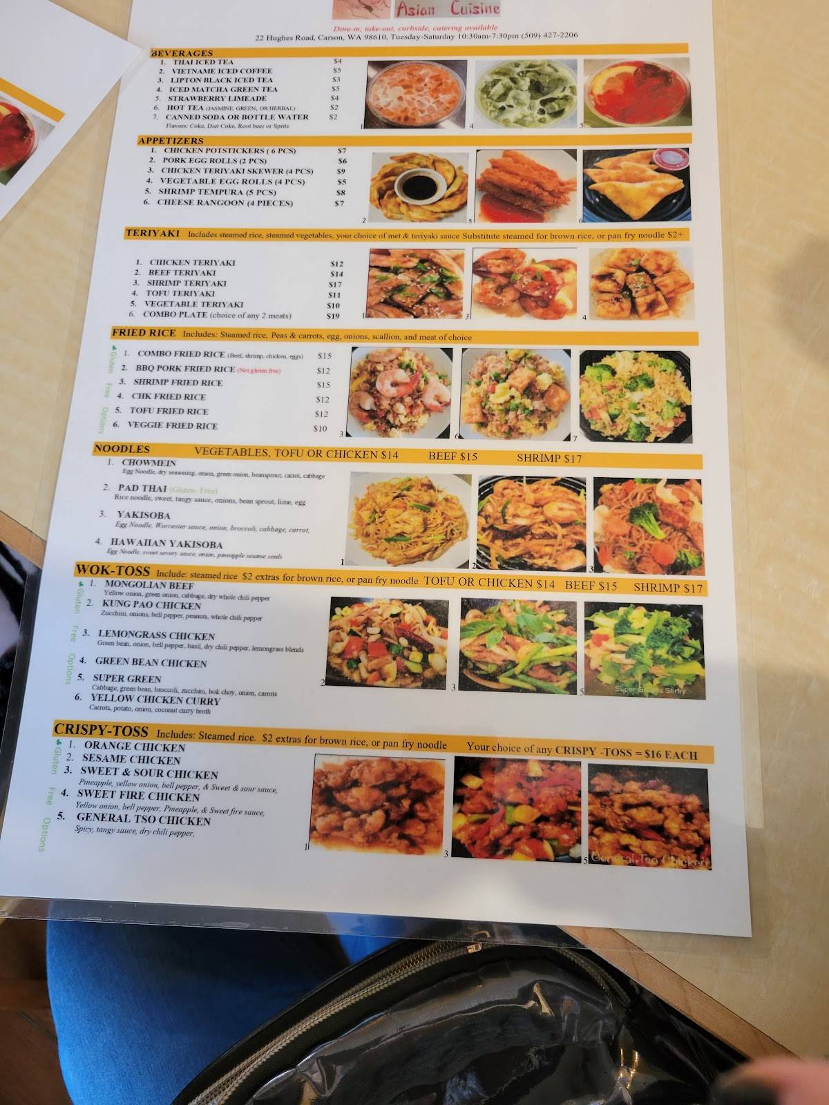 Menu at Hap Cafe Carson, Carson