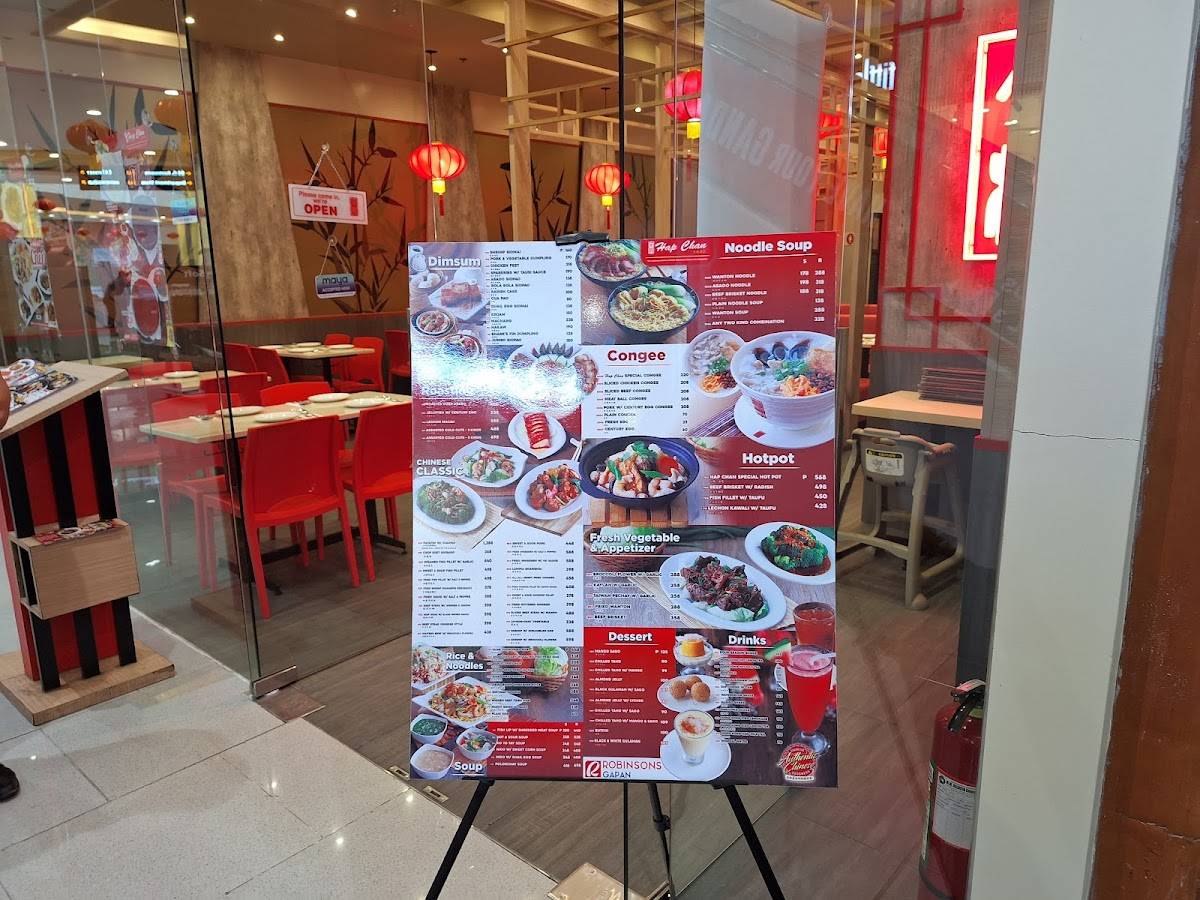 Menu at Hap Chan - Robinsons Gapan restaurant, Gapan City