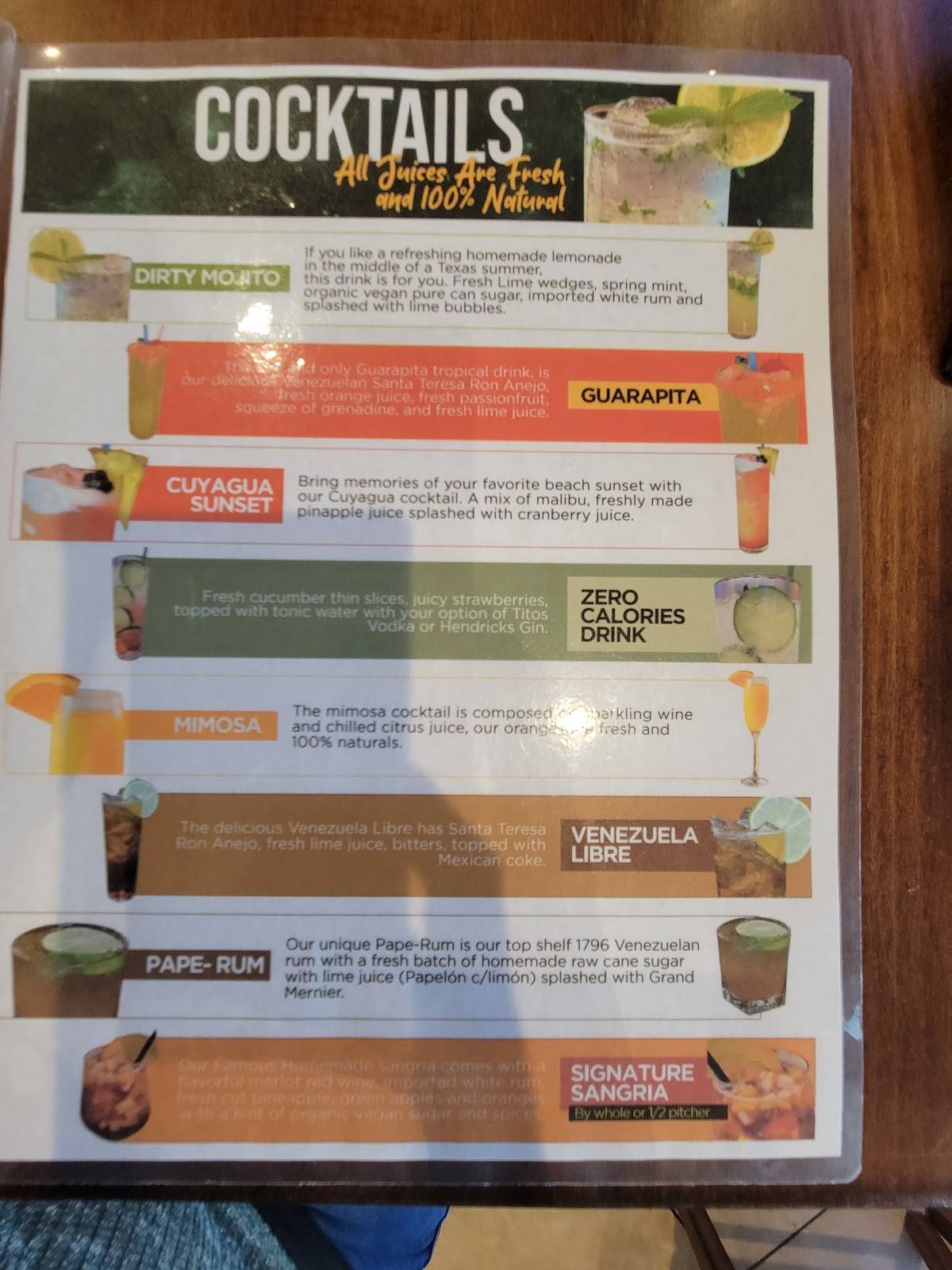 Menu at Arepitas (Harker Heights) restaurant, Harker Heights, 440 E ...