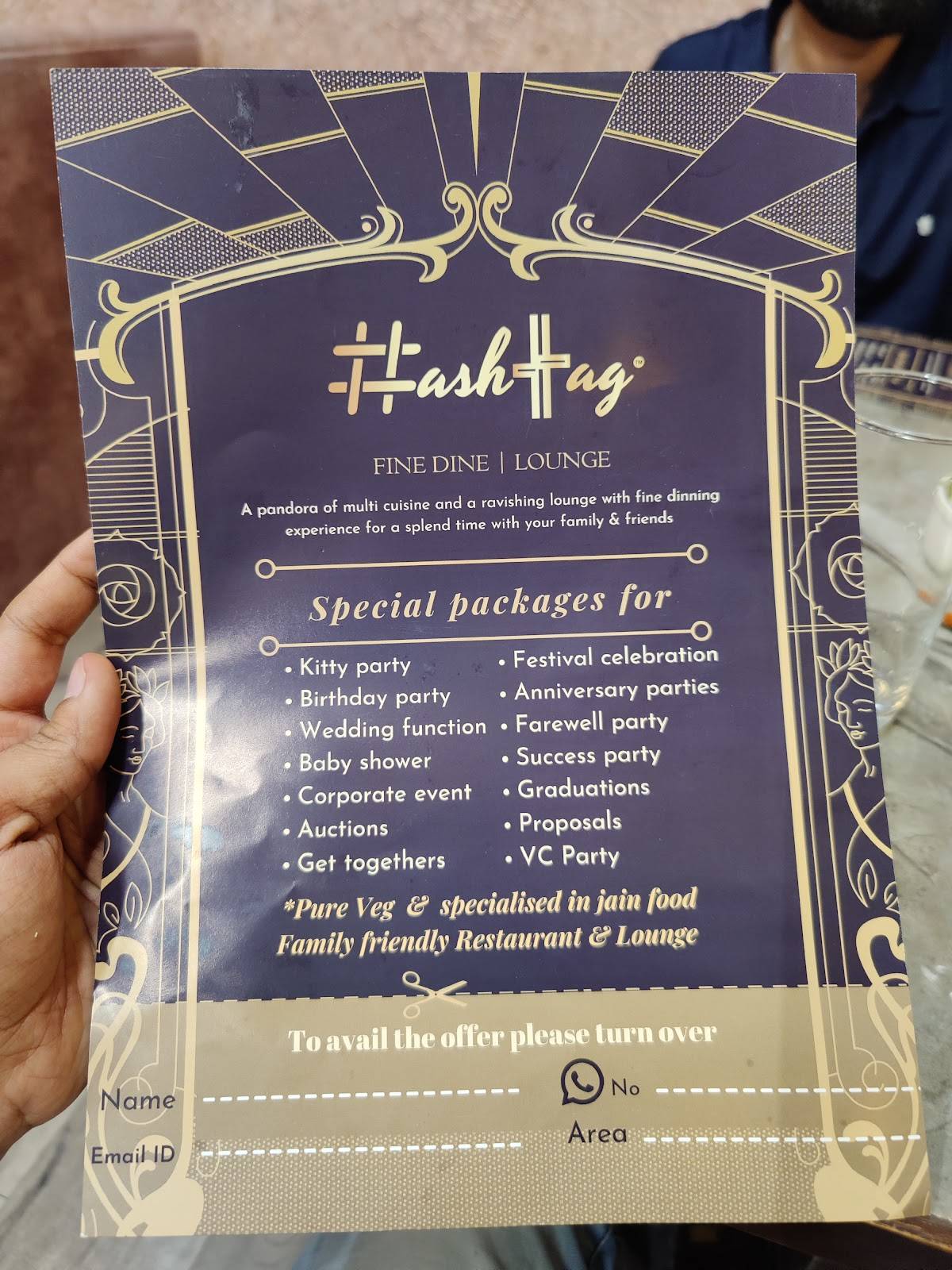 Menu at Hashtag Fine Dine Lounge, Mumbai