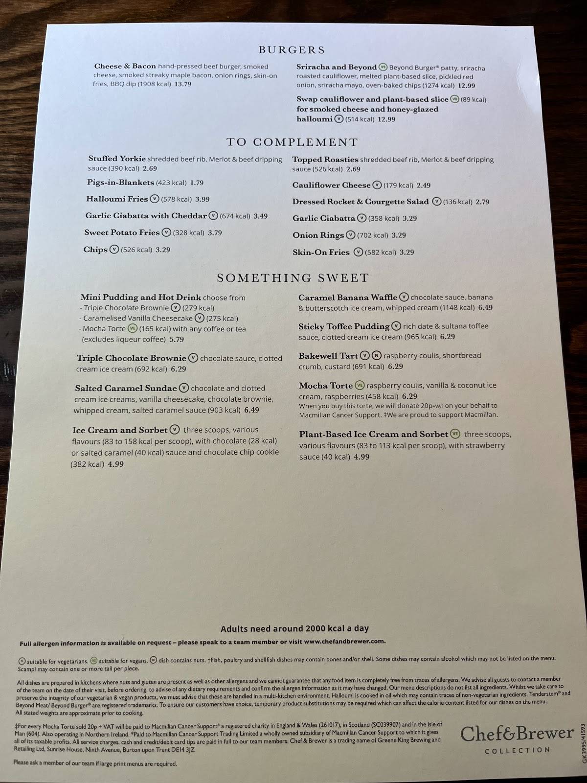 Menu at Hatch pub & bar, Basingstoke, London Rd
