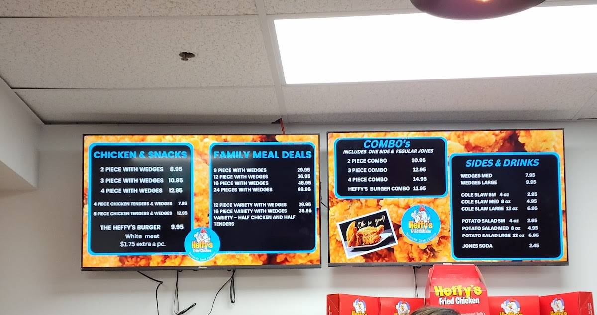 Menu at Heffy's Fried Chicken fast food, Toronto, 38 Forest Manor Rd ...