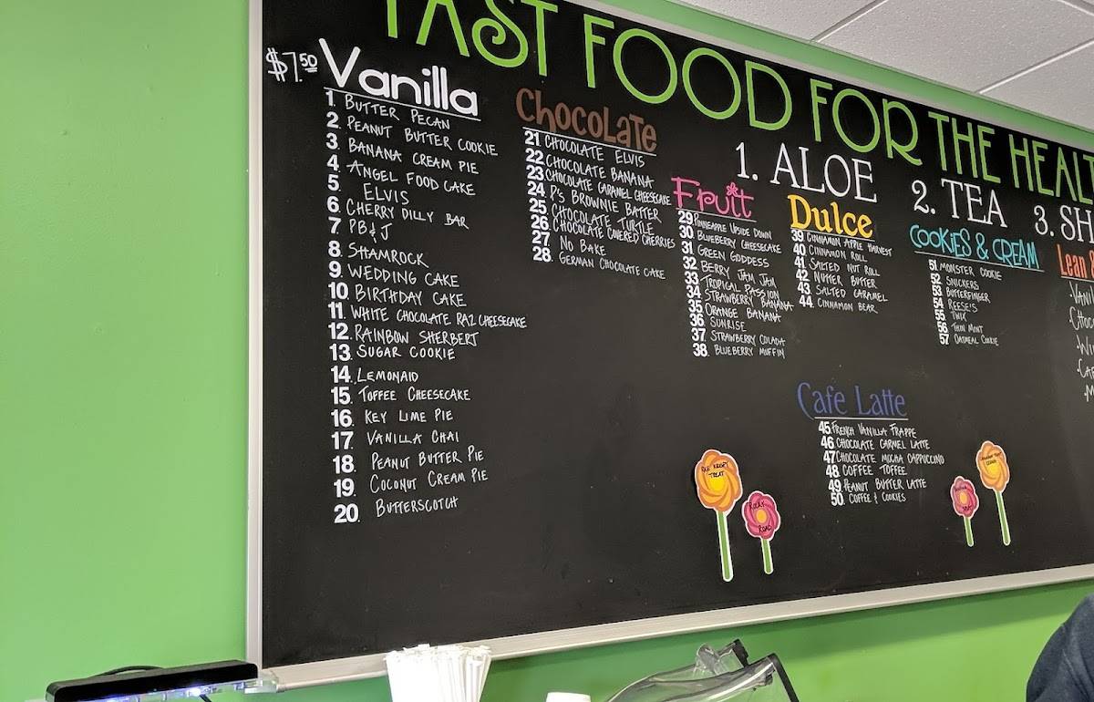 Menu at Herbalife - The Healthy Hub pub & bar, Bettendorf