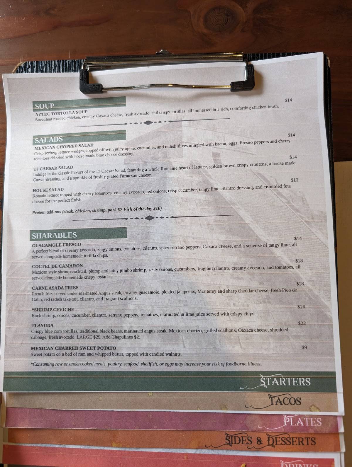 Menu at Hercules Draft House & Cantina restaurant, Los Gatos