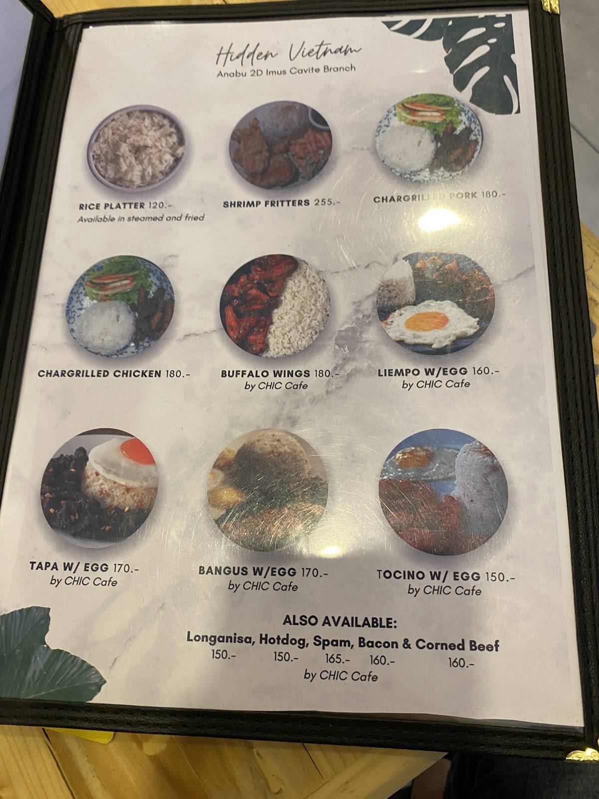 Menu at Hidden Vietnam - Anabu II-D Imus Cavite Branch restaurant, Imus