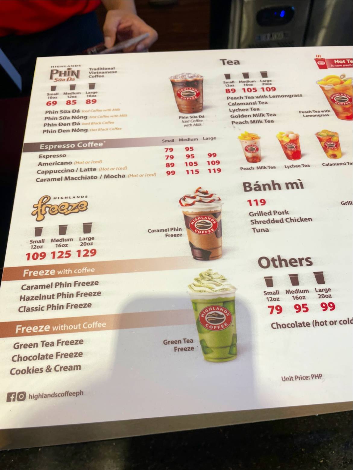 Menu at Highlands Coffee Double Dragon Plaza cafe, Pasay, GXPR+HGV
