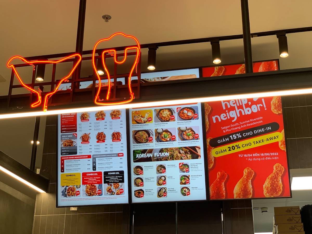 Menu at Bonchon Vietnam - Saigon South restaurant, Ho Chi Minh City