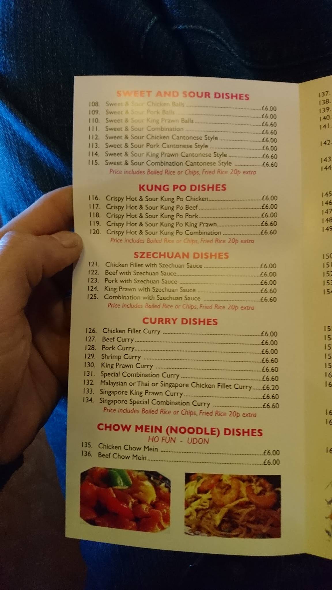 Menu at Ho Wah restaurant, Antrim