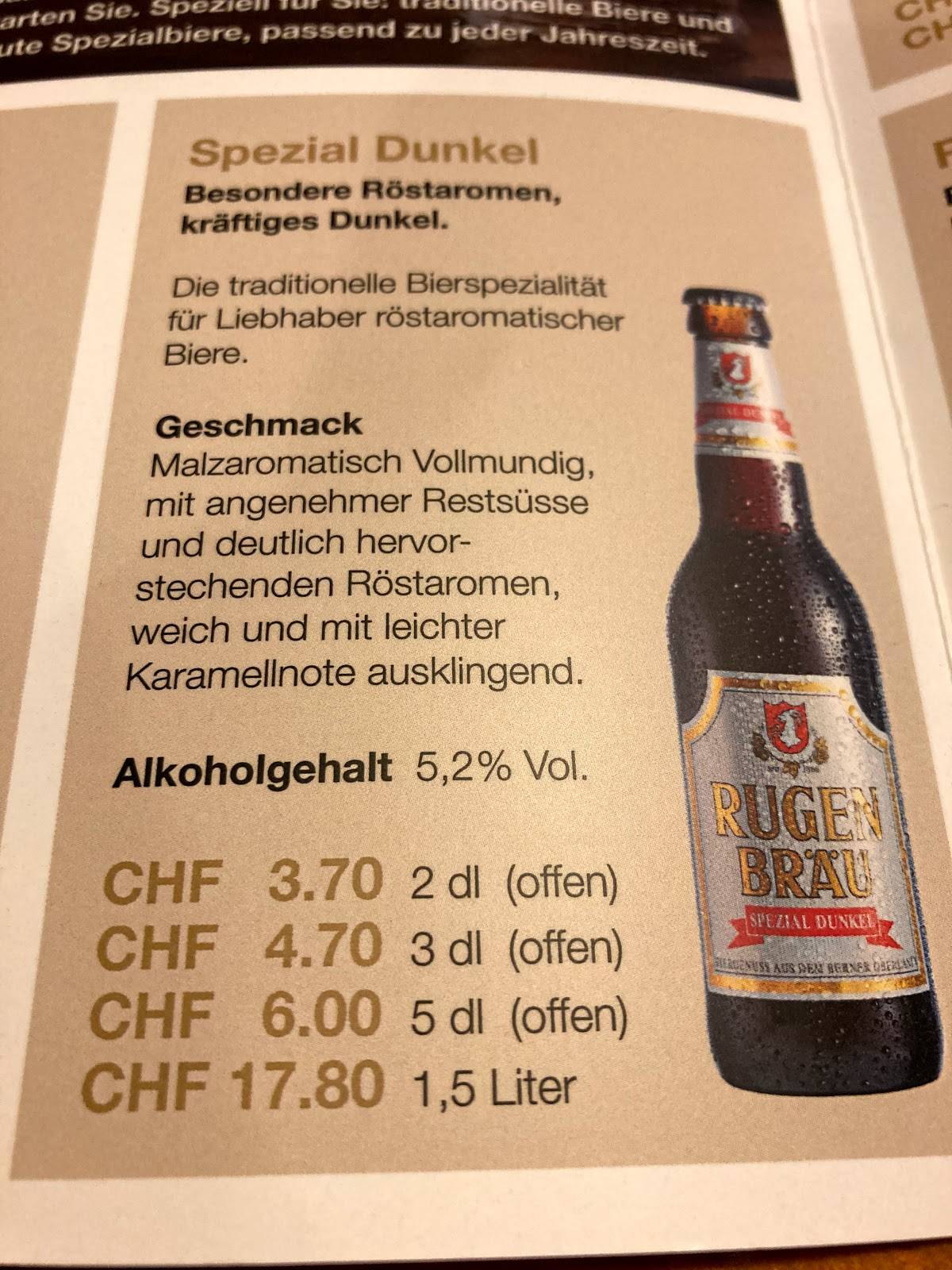 Menu au Restaurant Hooters Interlaken GmbH, Interlaken, Höheweg 57