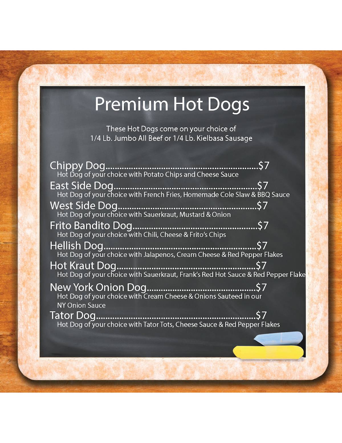 Menu at Hot Dog Diner & Burger Co. restaurant, Parma, Pearl Rd